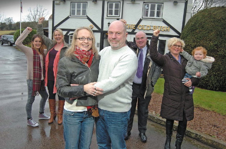 Villagers get the beers back in at the Old Bush - The Worcester Observer
