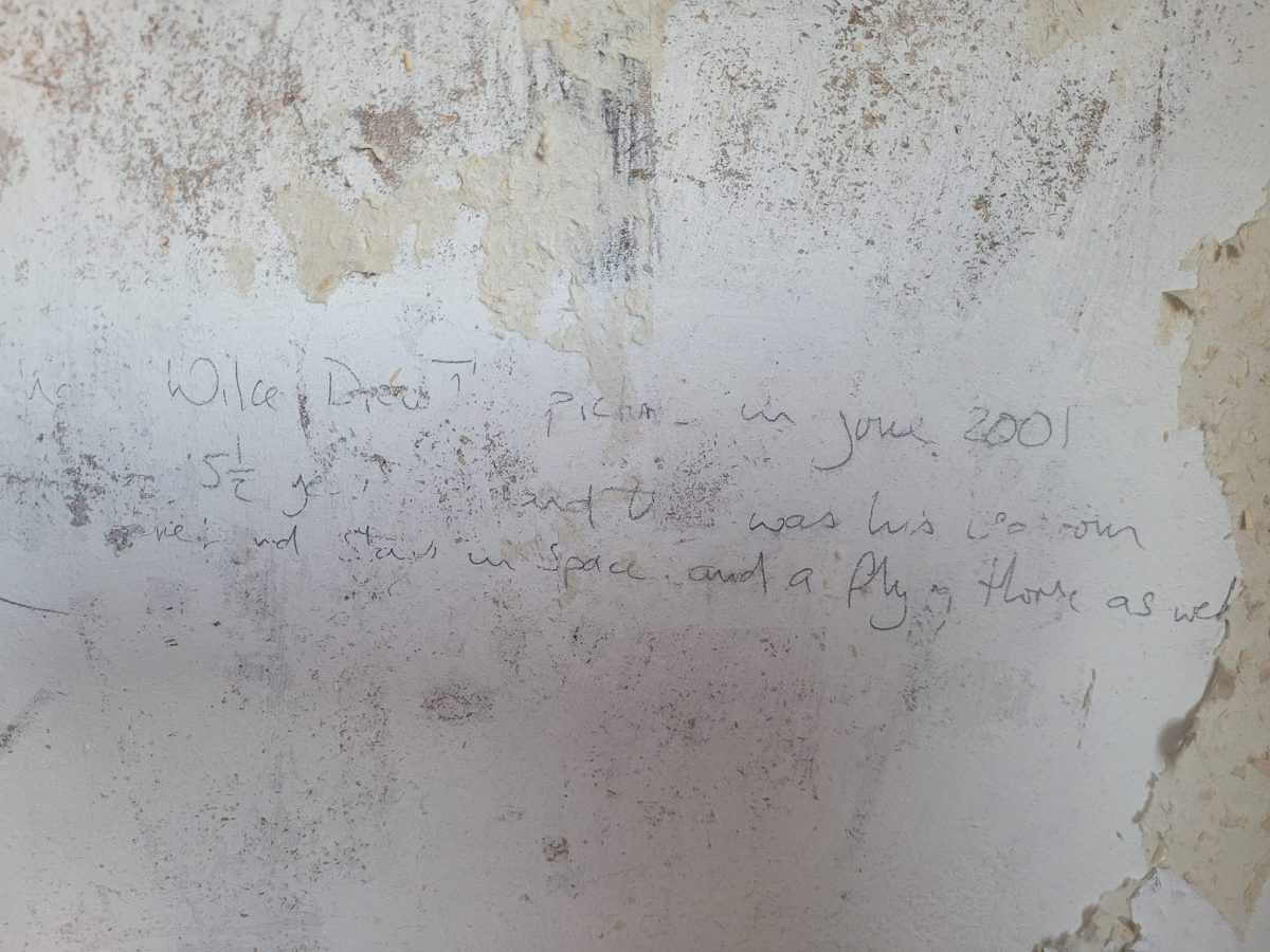 'Charlie drew this picture' - Worcester decorators uncover 22-year-old ...