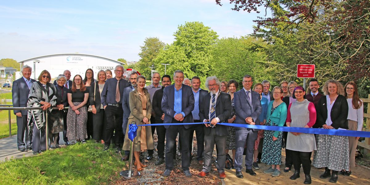 University unveils new riverside walking, wheeling and cycling route ...