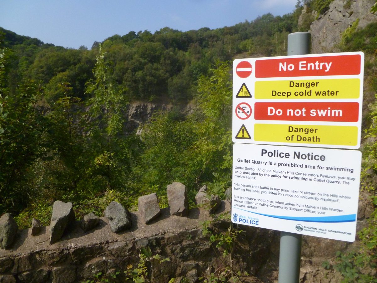Malvern Hills Trust issues early summer warning over dangers of Gullet ...